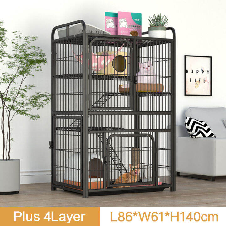 Cat Cage Large Size 4 Layer Cat House Cat Villa Sangkar Kucing 3 ...