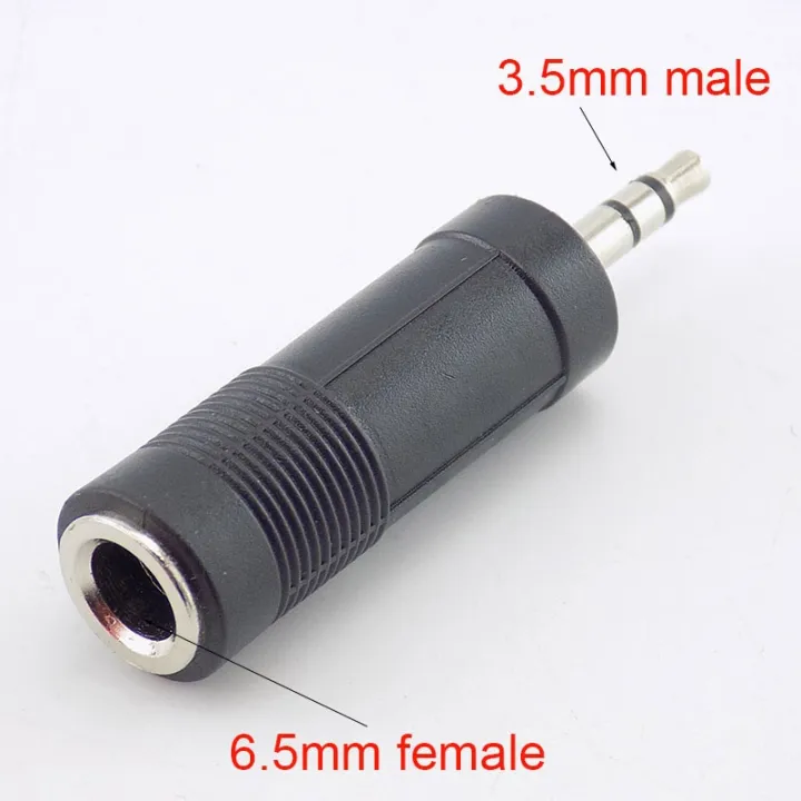 3.5mm Male to 6.35mm Female Mono Plug Stereo Audio Jack Connector (1 pc ...