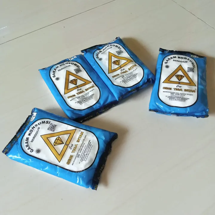 Garam Konsumsi Beriodium Segi tiga Intan Isi 4PCS 275g | Lazada Indonesia