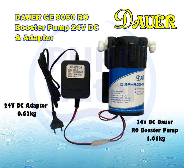 DAUER 24V DC Diaphragm RO Booster Pump 24V DC Adaptor Original Make in ...