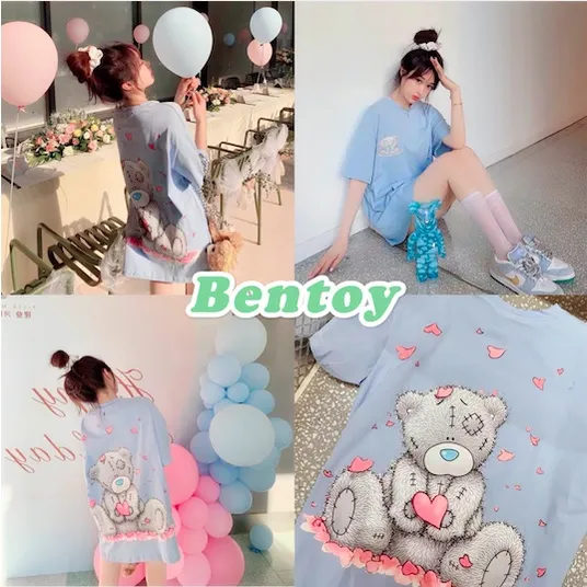 Bentoy (9400)*พร้อมส่ง*เสื้อยืดแขนสั้นลายการ์ตูนสุดฮิตสีๆน่ารัก | Lazada.co.th