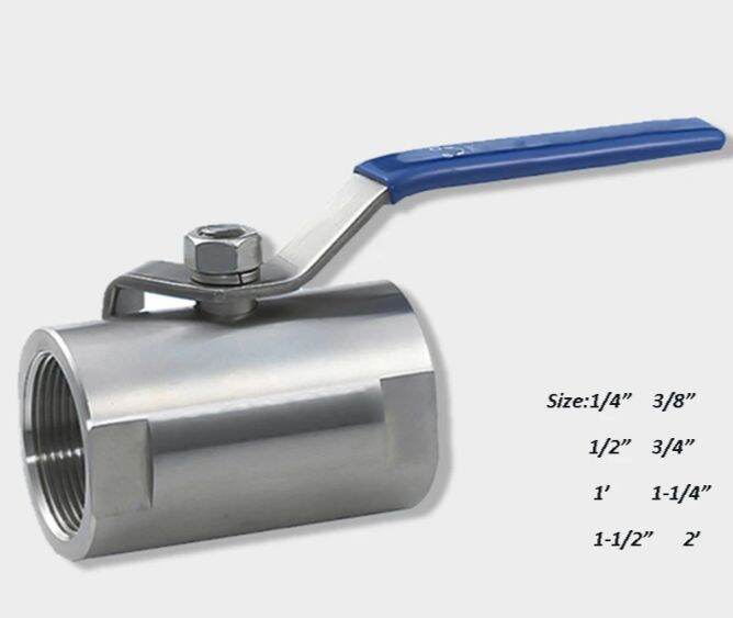 Stainless Steel 304/316 Ball Valve BSPT 1/4" 1/2" 3/4" 1" 1-1/4 1-1/2 ...