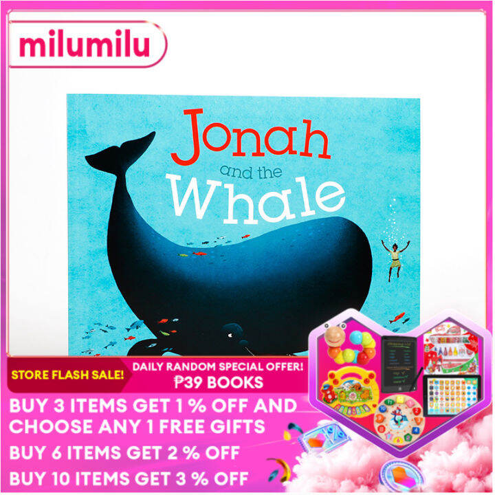 milu Jonah and the Whale Children's Adventure Story Book Picture Book DK 3 To 6 Years old ...