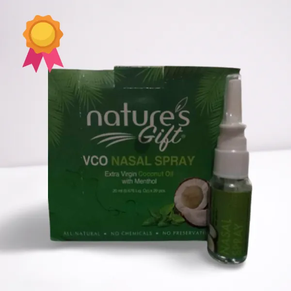 Organic Nasal Spray Extra Virgin Coconut Oil VCO with Menthol-Nature's ...