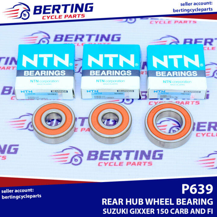 NTN 6302 6302 6005 REAR WHEEL HUB BEARING Suzuki Gixxer 150 Carb and FI V1 Genuine | Lazada PH