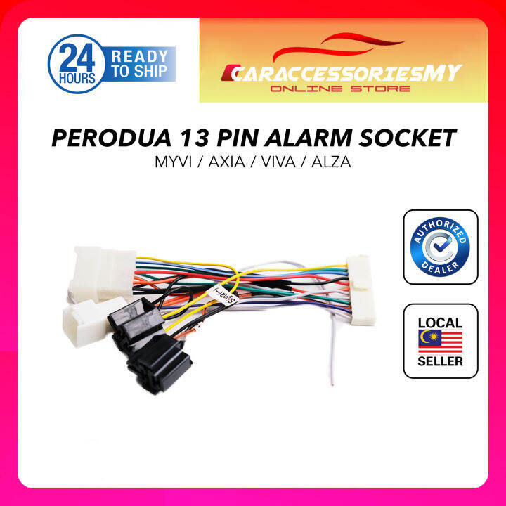 Perodua 13 Pin Alarm Socket car alarm plug and play sockets myvi viva ...