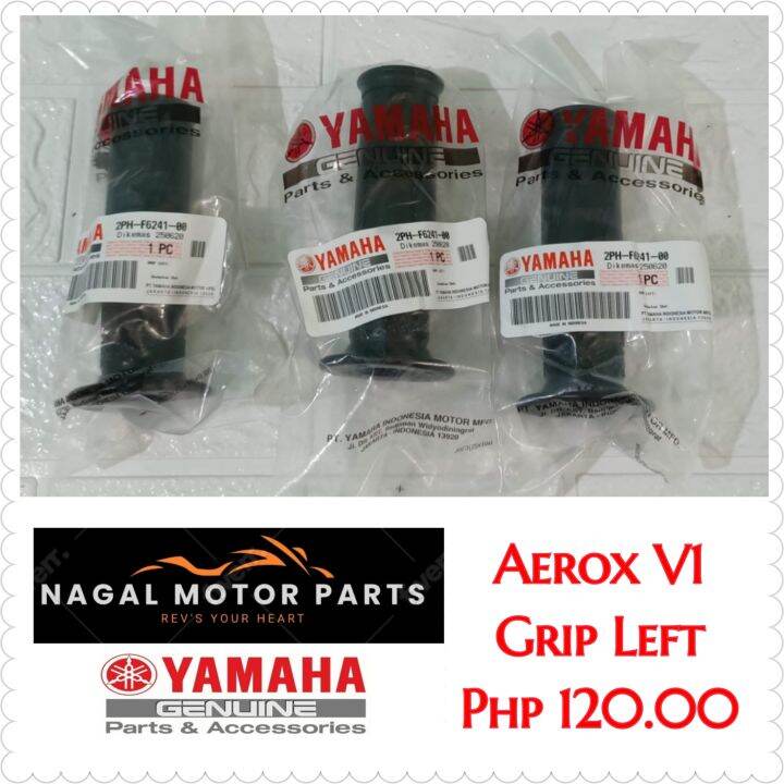 GRIP LEFT AND GRIP ASSY FOR AEROX V1/V2 AND M3 YAMAHA GENUINE PARTS ...