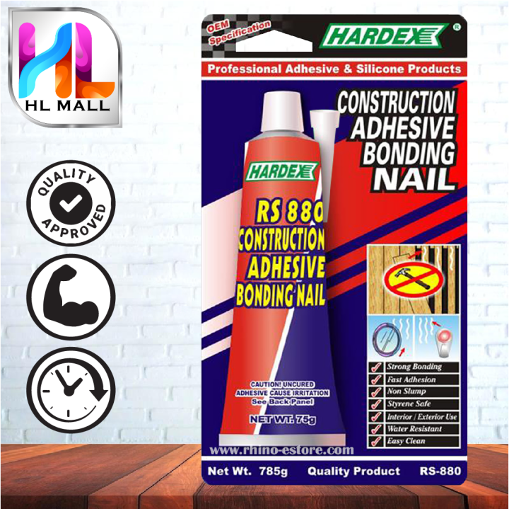 HARDEX RS880 CONSTRUCTION ADHESIVE GLUE BONDING NAIL | Lazada