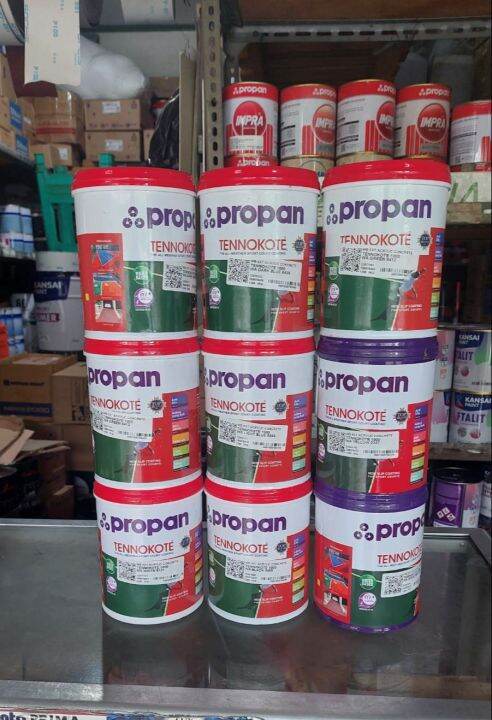 cat propan tennokote 1kg cat lapangan / taman bermain / halaman / tembok / carport | Lazada ...