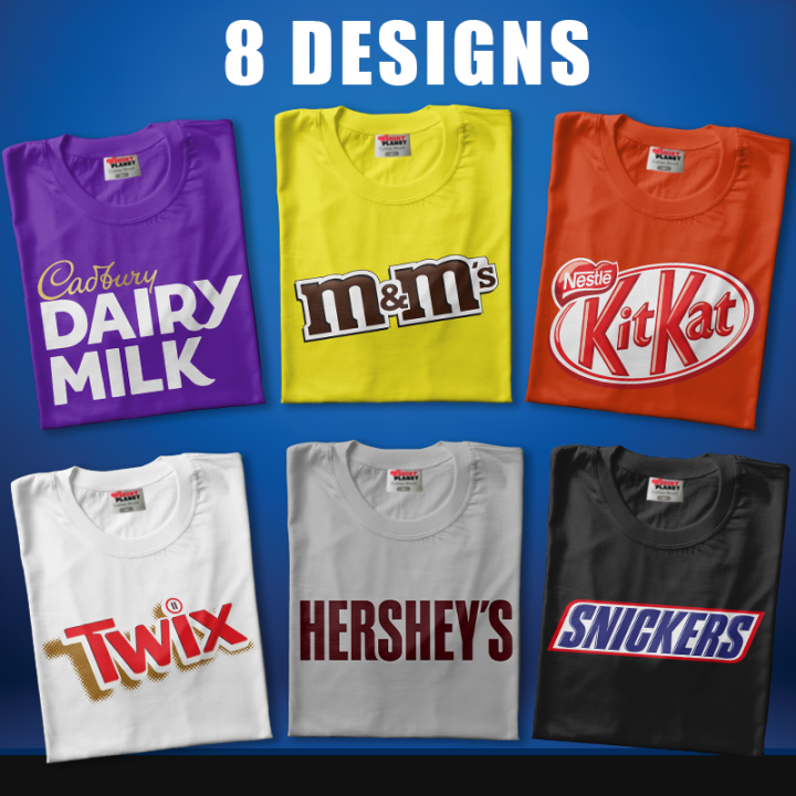 Famous Chocolate Logo Design Collection Unisex T-Shirt | Lazada PH