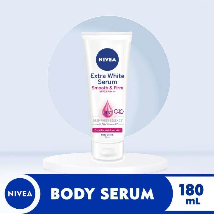 NIVEA Body Serum Extra White Smooth and Firm Lotion with SPF 33 PA ...