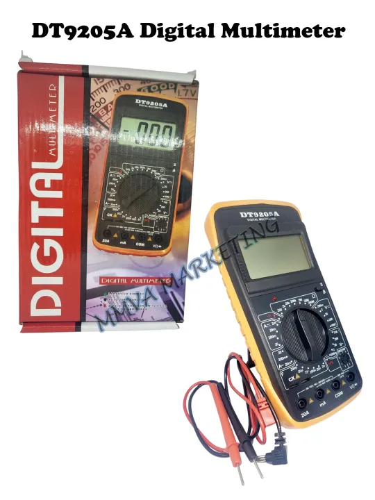 DT9205A Multimeter Hand-Held Electronic Digital Display High-Precision ...
