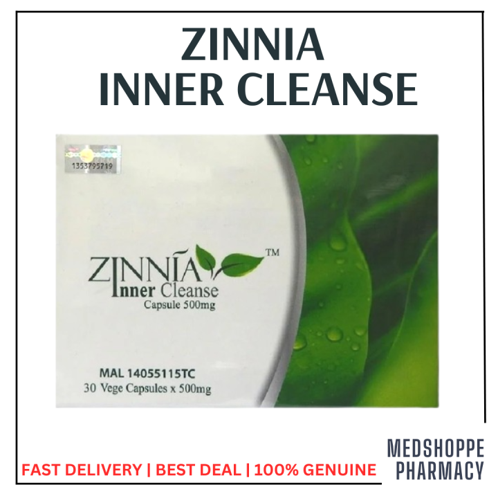 Zinnia Inner Cleanse Vege Capsules 30's | Lazada