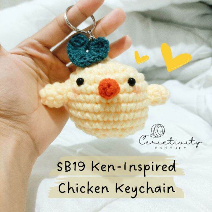 【COD】 SB19 Ken-Inspired Chicken Crochet Keychain | Lazada PH