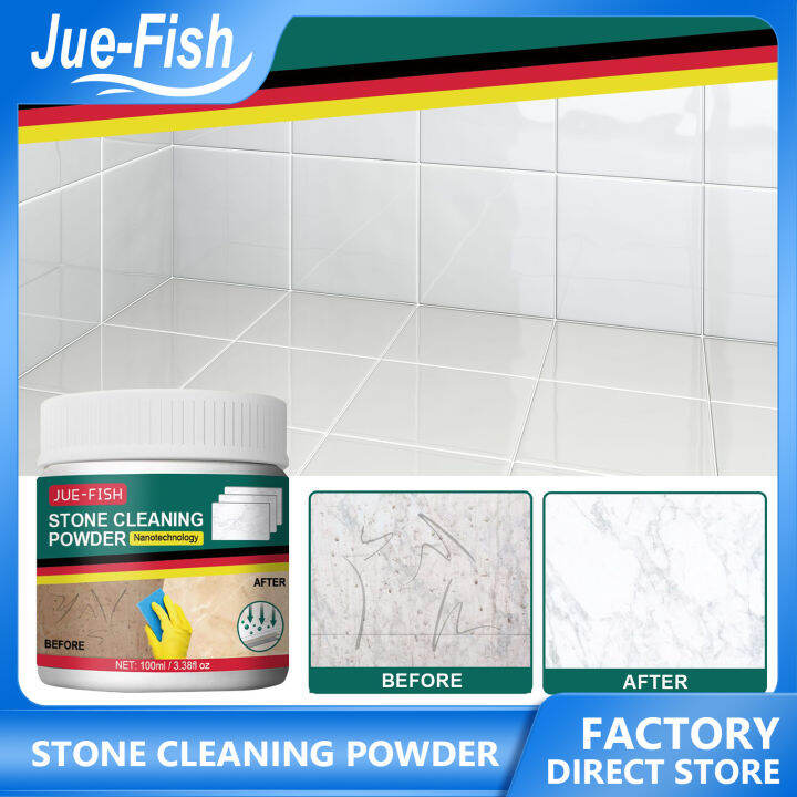 JUE-FISH Stone Stain Remover Stone Cleaning Powder Oil Stain Cleaner ...