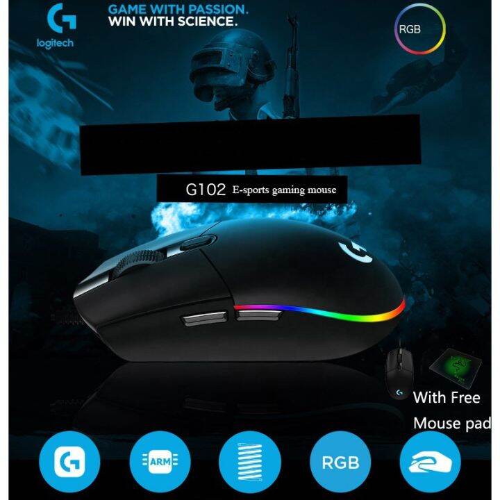 Logitech G102 Programmable RGB Lights Gaming Mouse | Lazada PH