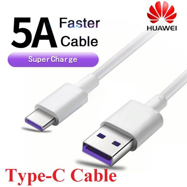 💡📱Ready Stock Huawei Superfast Charging 5A Type-C Cable; Type-C Fast ...
