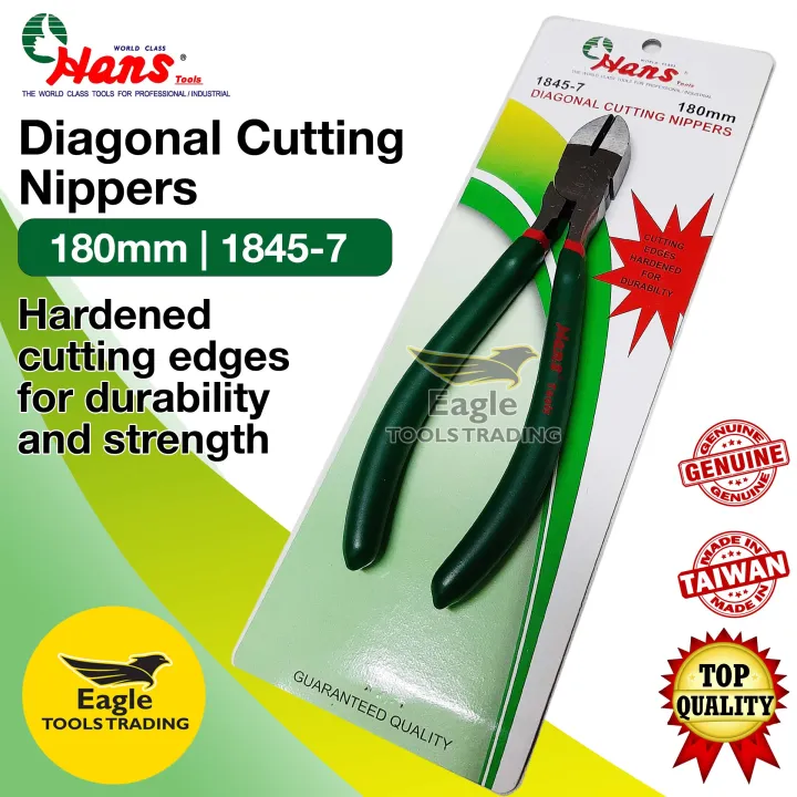 Hans Diagonal Cutting Nippers 180mm 1845-7 Drop forged finest alloy ...