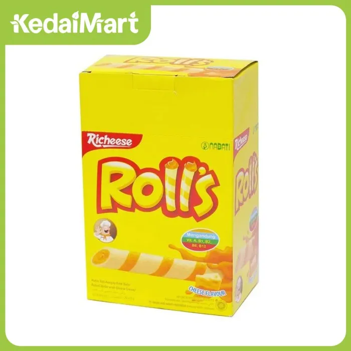 Nabati Richeese Wafer Stick Rolls Keju 8 Gram | Lazada Indonesia