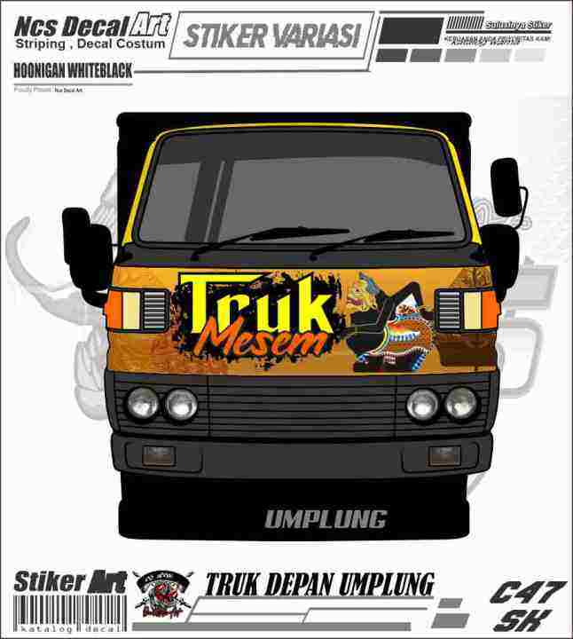 Stiker Depan Truk Sticker Kabin Truk Umplung Tepak Canter Ragasa DLL ...