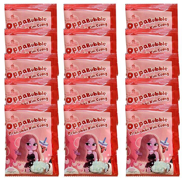 Trân Châu Kim Cương Oppa Bubble Ăn Liền 35gram ( 15 Gói / Dây ) | Lazada.vn