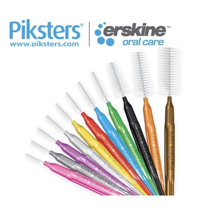 Piksters interdental brush 1 pcs with cap, piksters extension handle ...