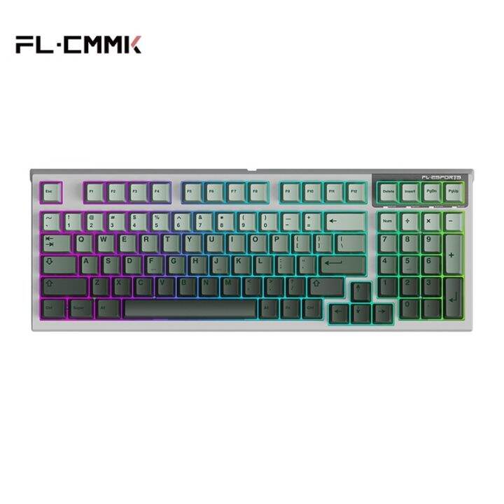 FL·ESPORTS FL980 Mechanical Keyboard 98-Key Single-Mode Wired Fullkey ...