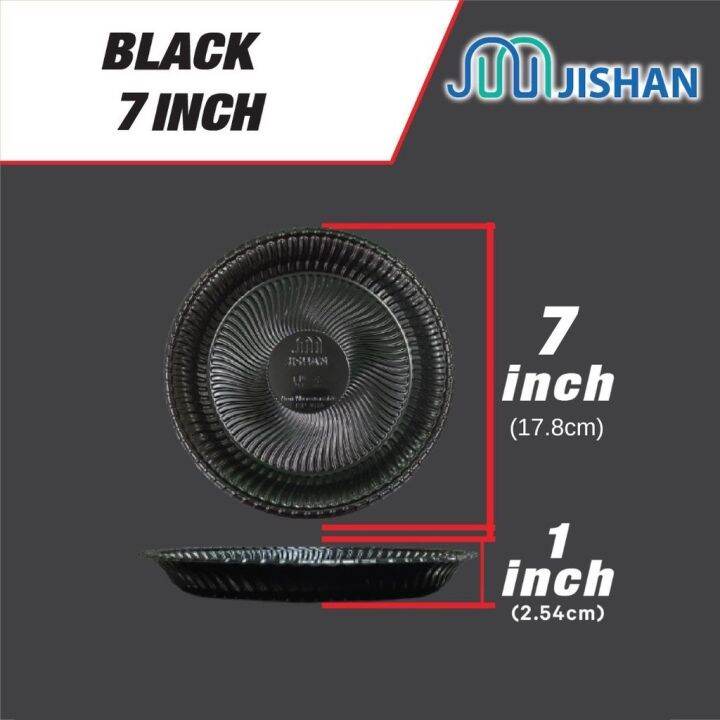 7" Small Plate [ 50pcs± ] Benxon Jishan PL07 - Disposable PP Plastic ...