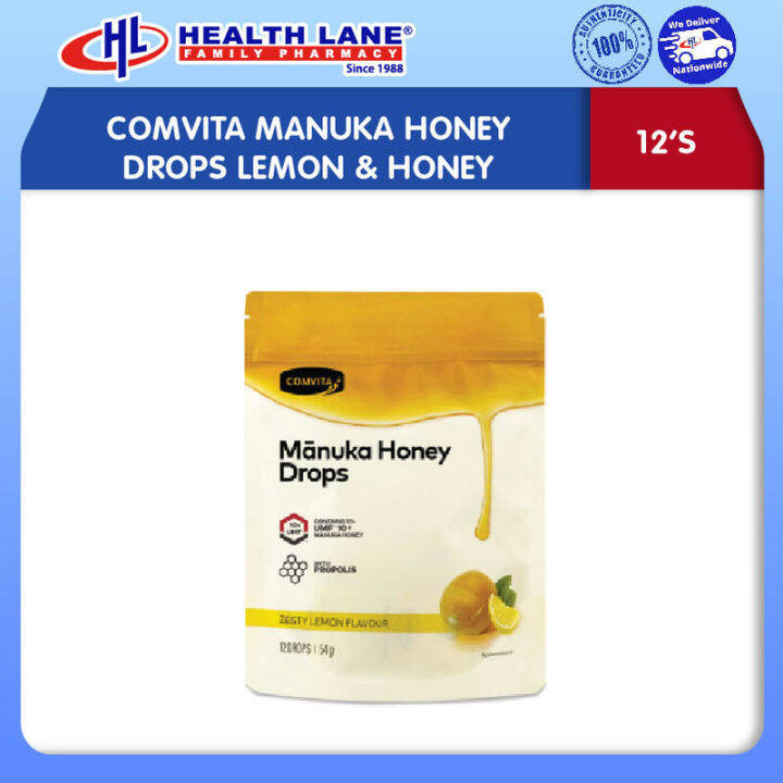 COMVITA MANUKA HONEY DROPS LEMON & HONEY 12S | Lazada