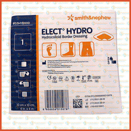 [1 PCS] Smith & Nephew Elect Hydro Hydrocolloid THIN / BORDER Dressing ...