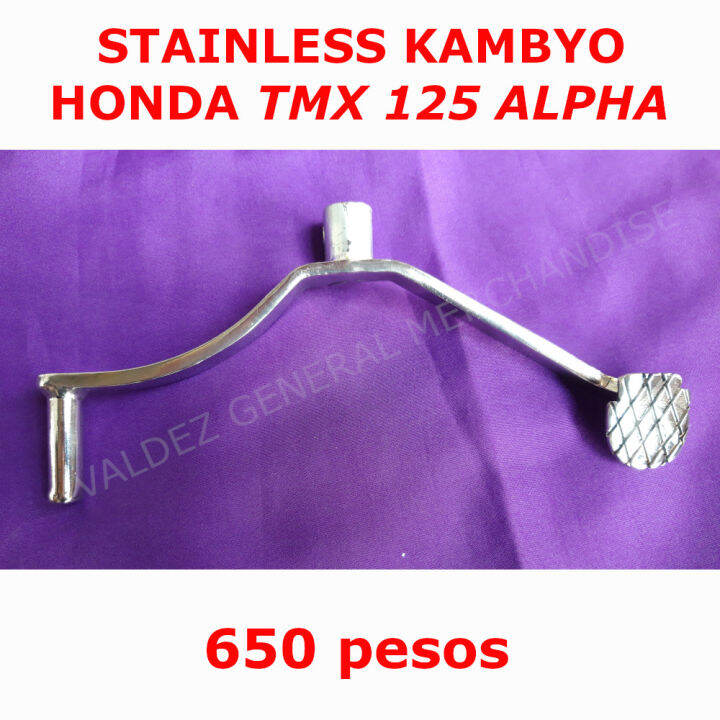 Stainless KAMBYO for HONDA TMX 125 ALPHA Standard Style 650 | Lazada PH