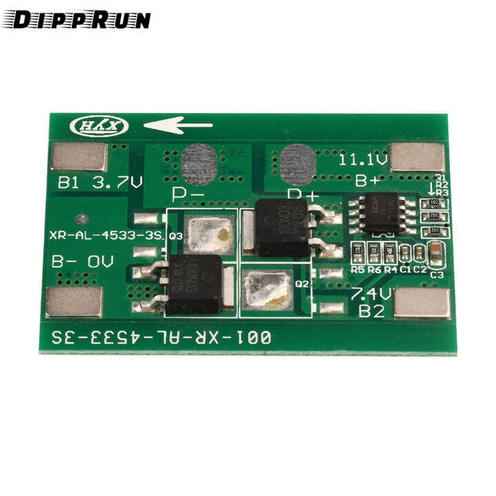 DIPPRUN 3S 12V 7A 18650 Lithium Battery Protection Board BMS Li-ion ...