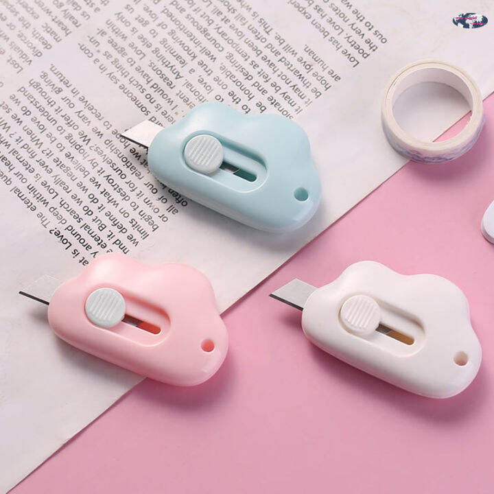 JX Mini Letter Opener Cute Cloud Utility Knife Box Opener Stationery ...