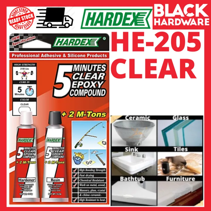 Black Hardware Hardex HE 205 Steelweld Epoxy Compound 2 Ton Metal Bond ...