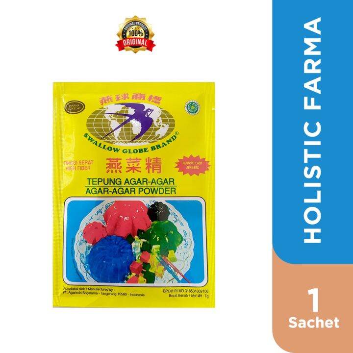 Tepung Agar Agar Swallow Rumput Laut 1 Sachet 7 gram | Lazada Indonesia