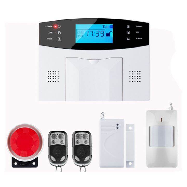 LCD Keyboard Voice Wireless SMS Home GSM Alarm System House Intelligent ...