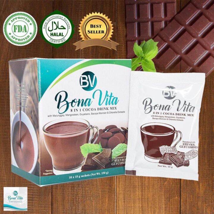 Bona Vita 8 in 1 COCOA Drink Mix (10 Sachets) (1 BOX) | Lazada PH