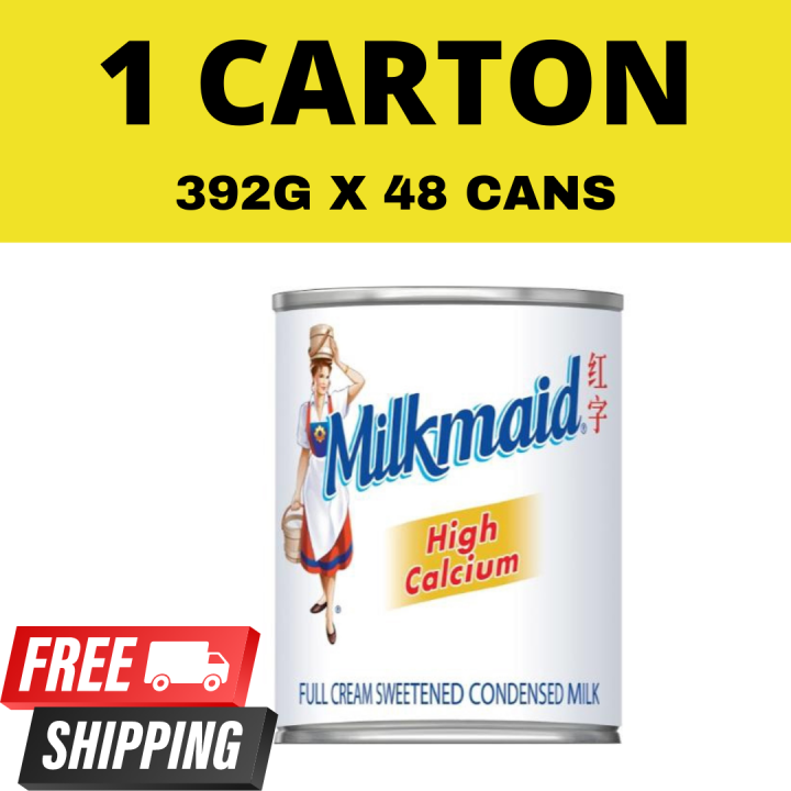 Milkmaid Full Cream Sweetened Condensed Milk (392G X 48 TINS) | Lazada Singapore