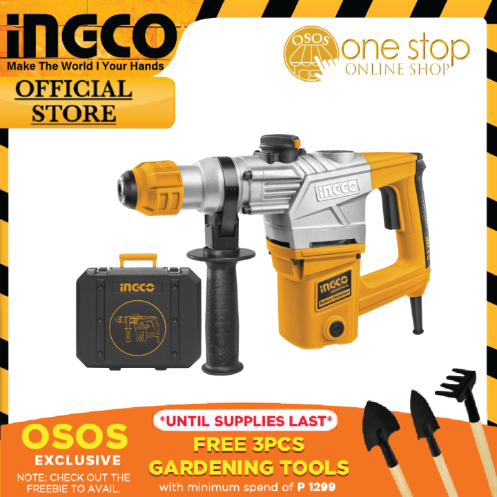 INGCO Rotary Hammer / Chipping Gun 1050W RH10508 •OSOS• | Lazada PH
