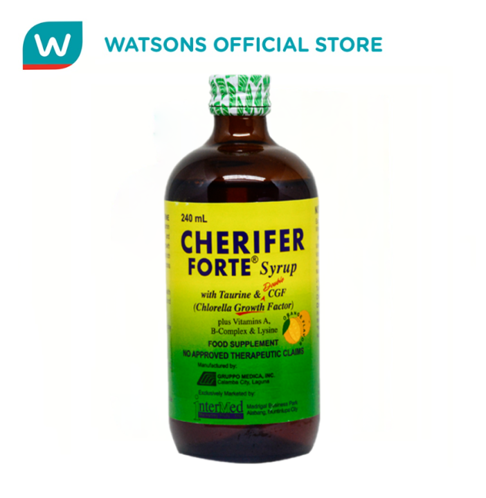 CHERIFER Forte Syrup (Vitamins with Lysine CGF and Taurine) 240mL ...