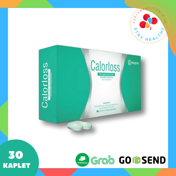Calorloss Obat Pelangsing Mengandung Serat Mengikat Lemak Isi 30 Tablet ...