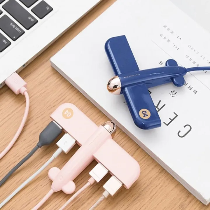 Portable Cute 4 Ports USB 2.0 HUB Usb Hub 3.0 Hub Usb Aircraft Shape ...