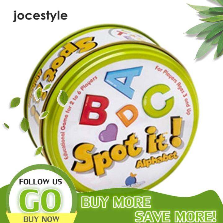 Spot It Game Dobble Game Cards with Metal Box Matching Observation Game ...