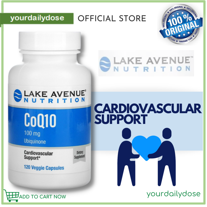 Lake Avenue Nutrition CoQ10 USP Grade 100 mg 120 Veggie Capsules ...