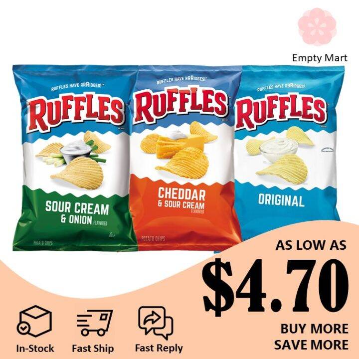 Ruffles - Original / Cheddar & Sour Cream / Sour Cream & Onion | Lazada ...