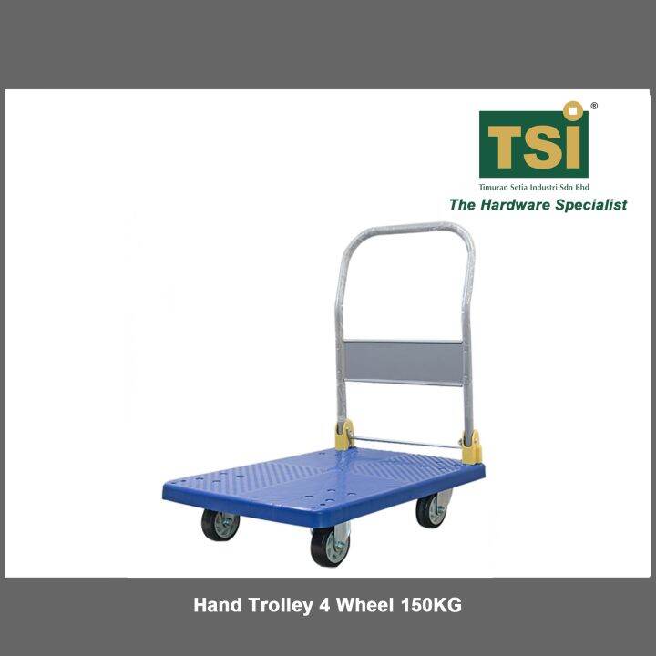 Hand Trolley 4 Wheel 150KG | Lazada