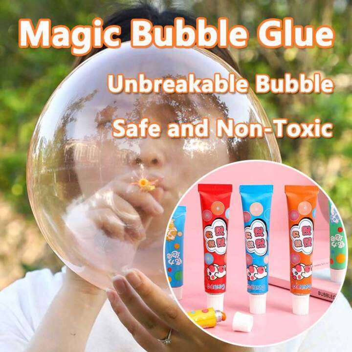 1 ชุดของเล่น Nostalgic Magic Bubble กาวเป่าบอลบอลลูนอวกาศที่มีสีสันเป่า ...