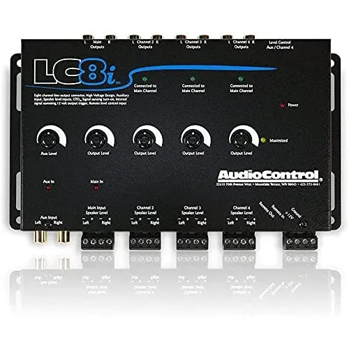 AudioControl LC8i Black Eight Channel Line Output Converter with ...