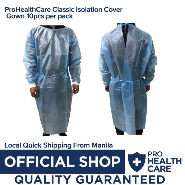 ProHealthCare Classic Isolation Cover Gown 10pcs per pack | Lazada PH