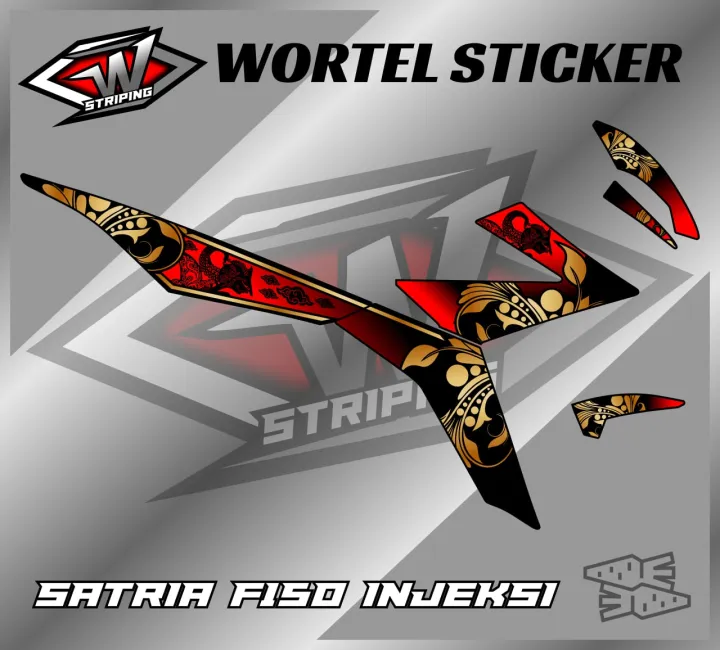 Striping Hologram Satria FU Injeksi-Stiker Decal Satria Fu 150 Injeksi ...